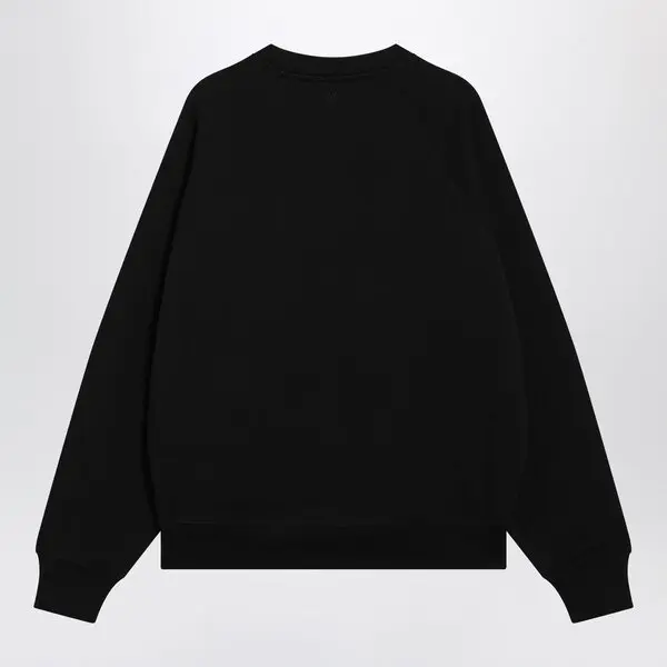 AMI Paris De Coeur Crewneck Sweatshirt - Black