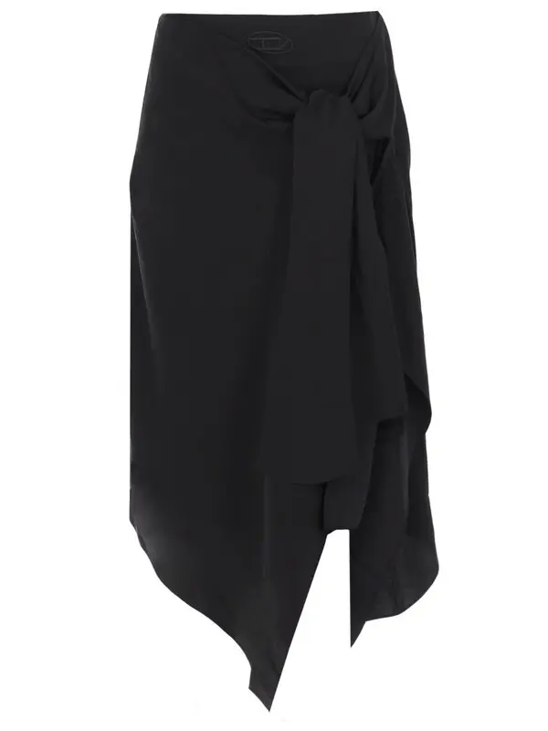 DIESEL® O-tali Midi Skirt - Black