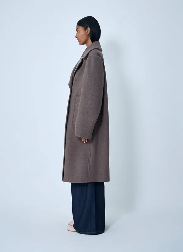 Dries Van Noten Tailored Wool Blend Coat