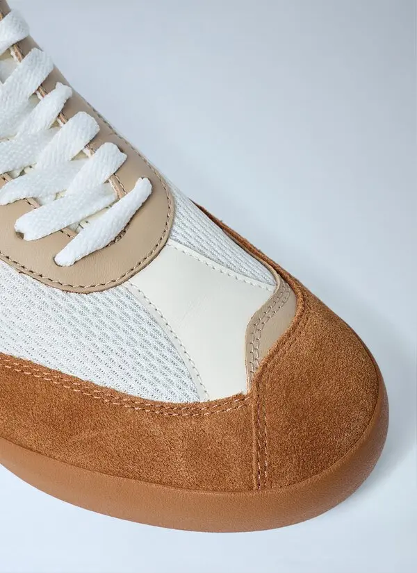 Chloé Kick Suede Leather Sneakers - Brown