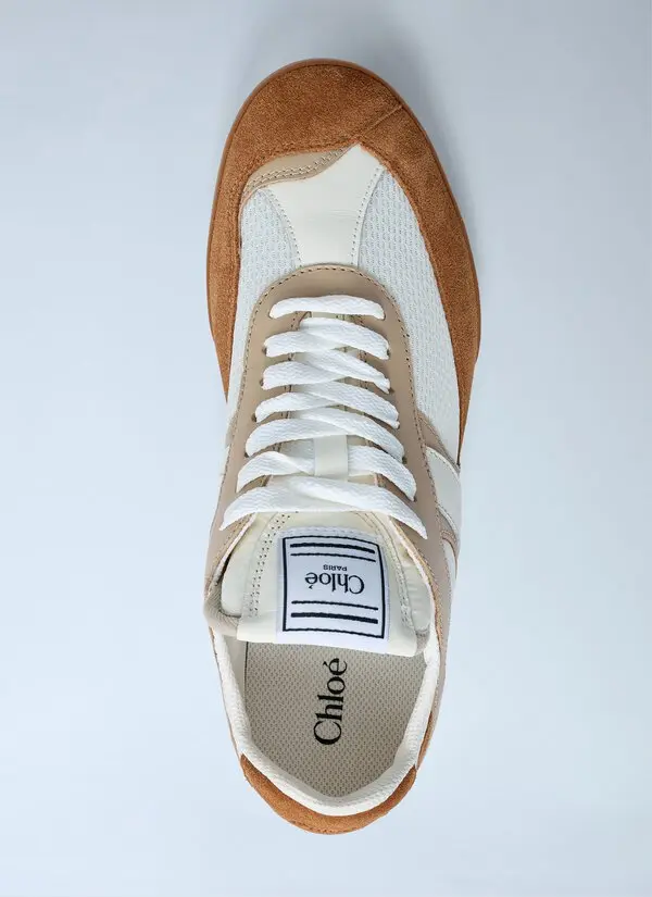Chloé Kick Suede Leather Sneakers