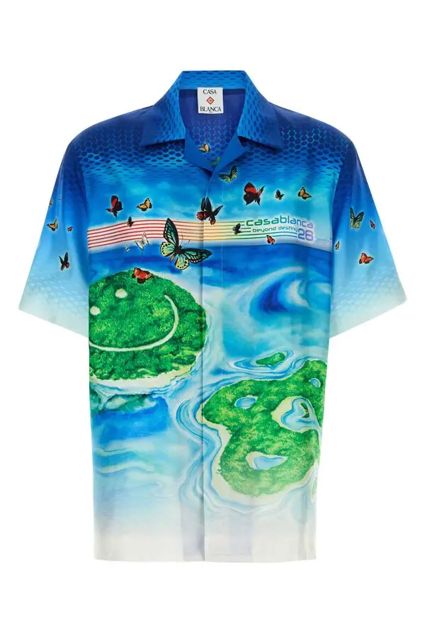 Casablanca Printed Silk Shirt
