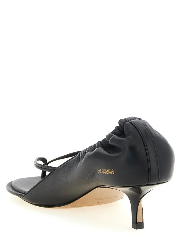 Jacquemus Les Sandales Nu-pieds B Sandals - Black
