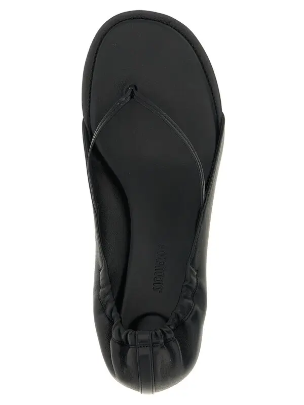 Jacquemus Les Sandales Nu-pieds B Sandals - Black