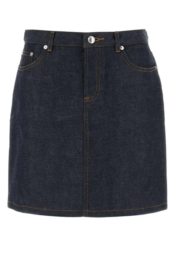 A.p.c. Denim Mini Skirt - Blue