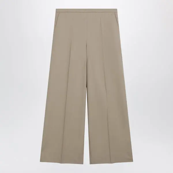 Moncler Beige Cotton Trousers - Cream