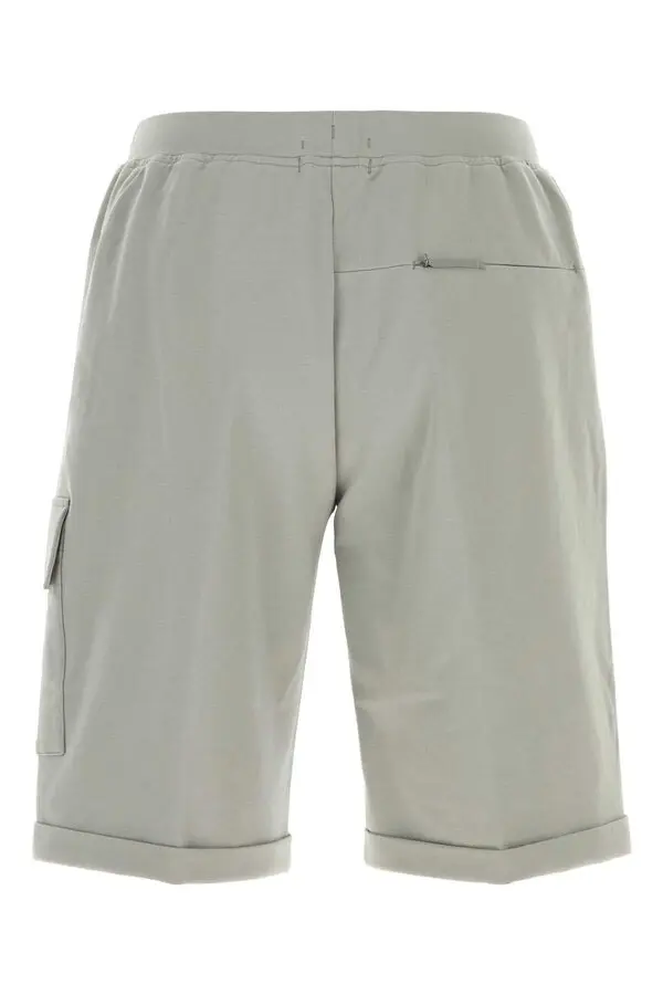 C.P. COMPANY Stretch Cotton Bermuda Shorts - Gray