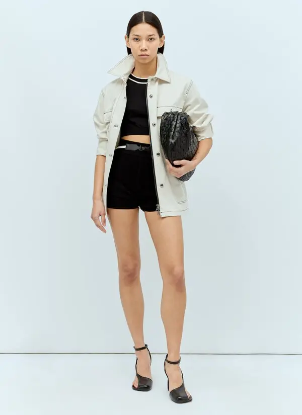 Max Mara Belted Knit Shorts