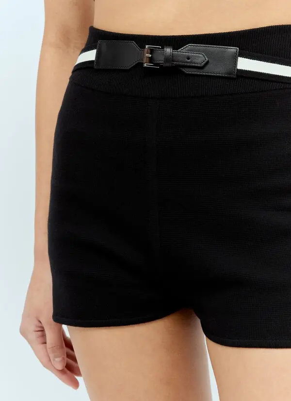 Max Mara Belted Knit Shorts