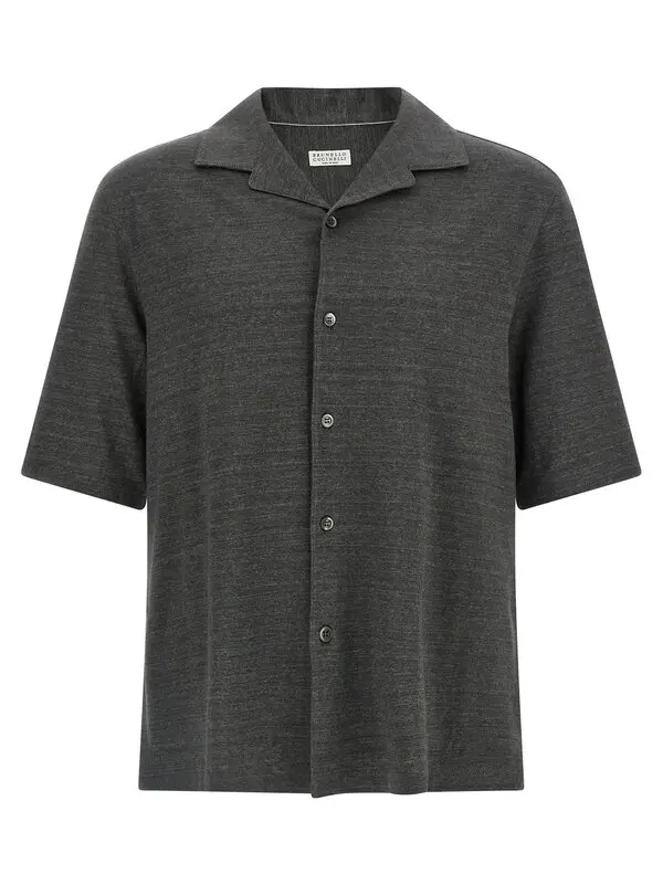 Brunello Cucinelli Camp' Collar Shirt