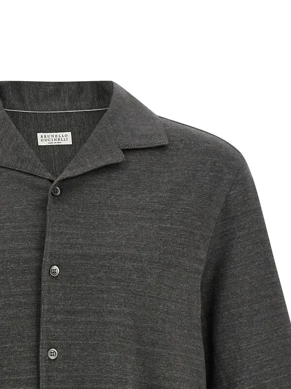 Brunello Cucinelli Camp' Collar Shirt