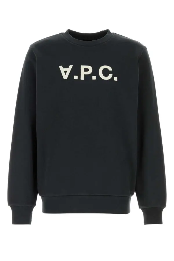 A.p.c. Slate Cotton Sweatshirt - Black