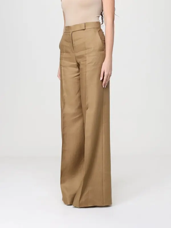 Max Mara Wide Leg Tailored Trousers - Cream