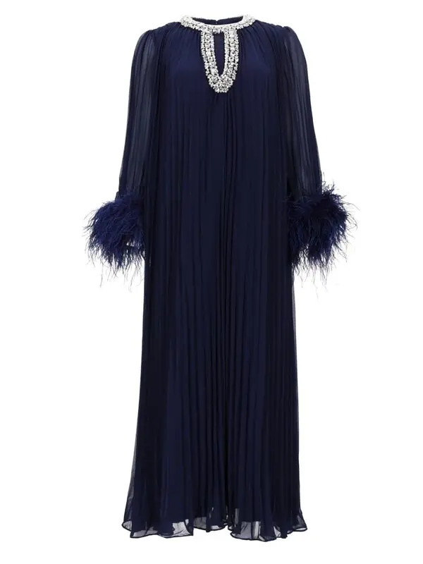 SELF-PORTRAIT Chiffon Midi Dress
