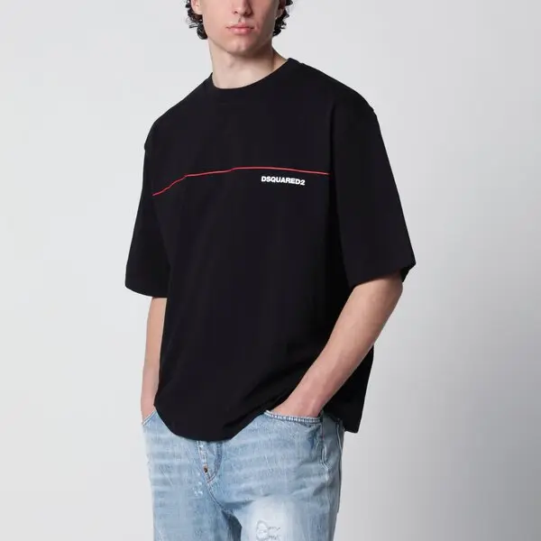 Dsquared2 Loose-fit Cotton Jersey T-shirt With Logo