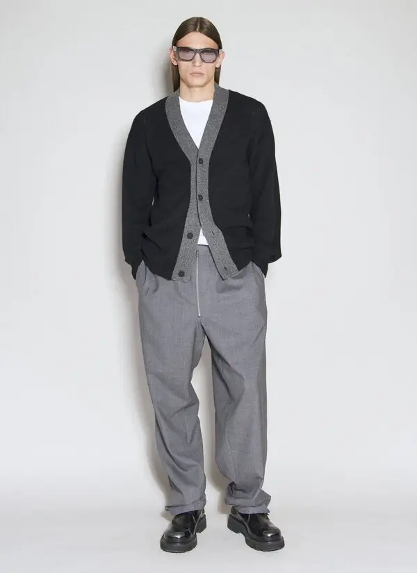 Prada Cashmere Cardigan With Contrast Placket