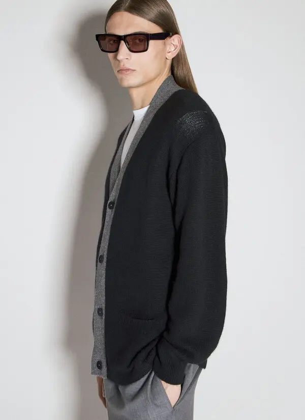 Prada Cashmere Cardigan With Contrast Placket