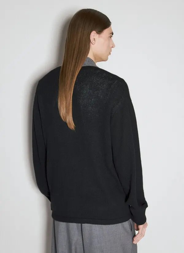 Prada Cashmere Cardigan With Contrast Placket
