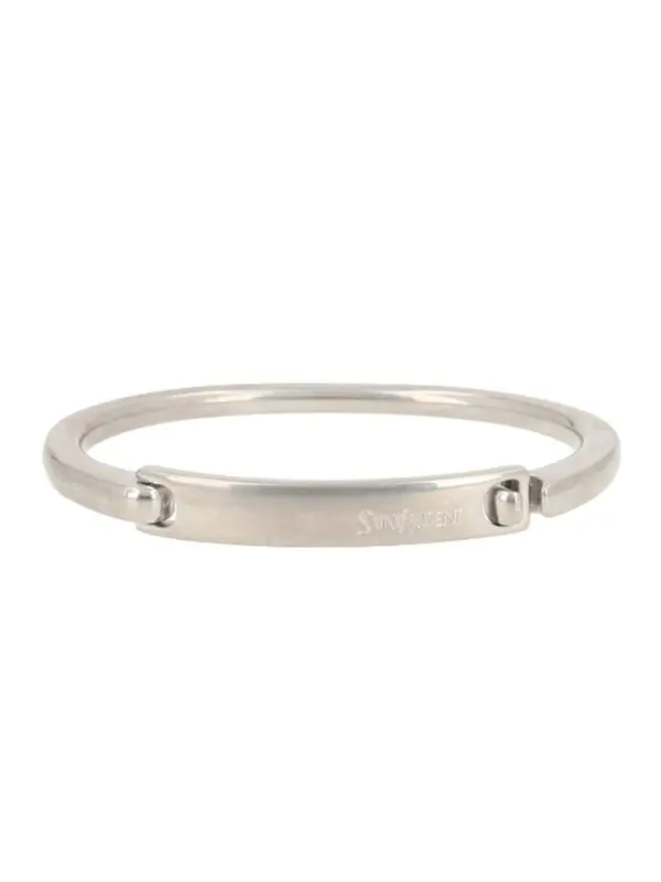 Saint Laurent Logo Bracelet - Silver
