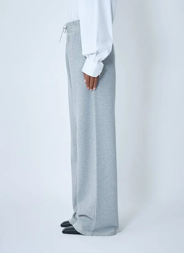 Prada Wide Leg Cotton Track Pants