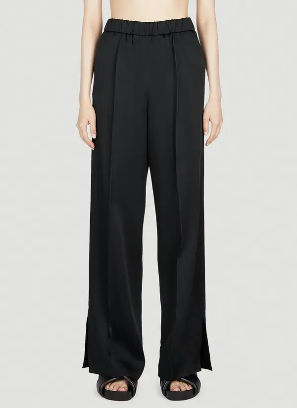 JIL SANDER Split Cuff Technical Pants - Black