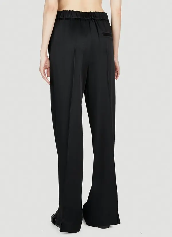 JIL SANDER Split Cuff Technical Pants - Black