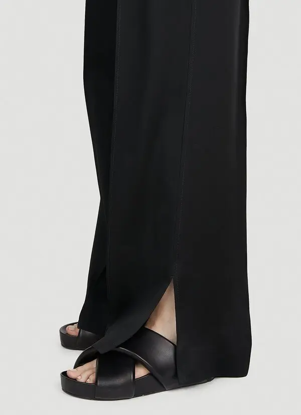 JIL SANDER Split Cuff Technical Pants - Black