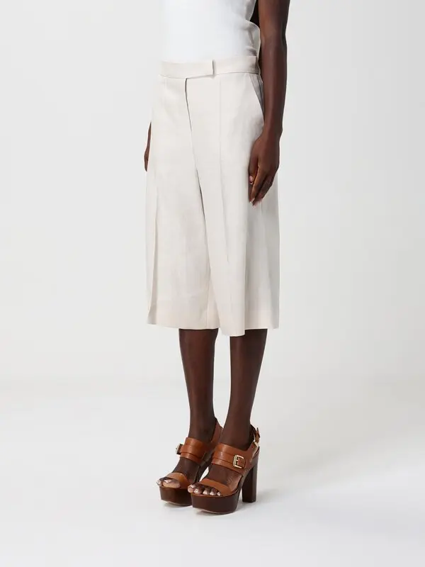 Max Mara Tailored Culotte Shorts - Cream