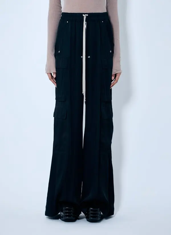 Rick Owens Satin Cargo Pants