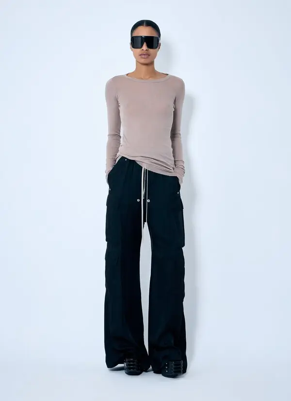 Rick Owens Satin Cargo Pants