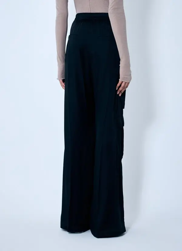 Rick Owens Satin Cargo Pants