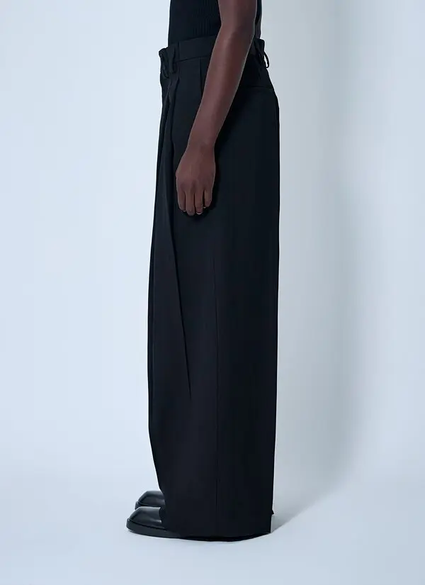 JIL SANDER Tailored Silk-blend Grain-de-poudre Pants