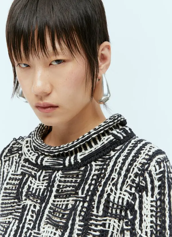 Bottega Veneta Intrecciato Cotton Knit Sweater