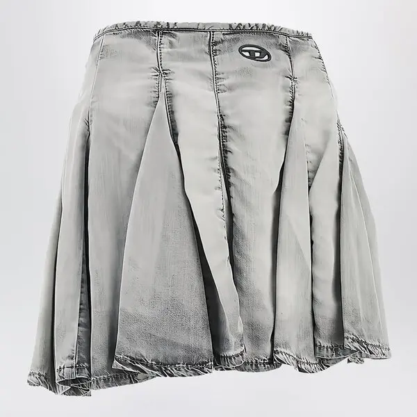 DIESEL® De-spiki Stonewashed Lyocell Skirt - Black