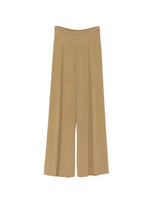 Max Mara Pleated Wide-leg Bermuda Shorts - Brown