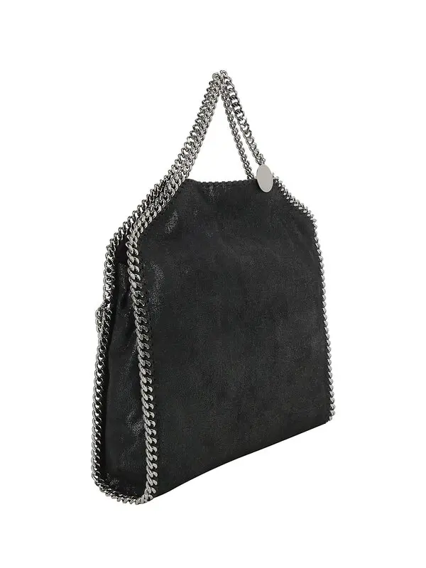 Stella McCartney Falabella Fold Over Tote Handbag - Black