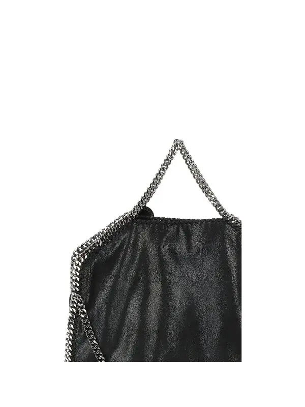 Stella McCartney Falabella Fold Over Tote Handbag - Black