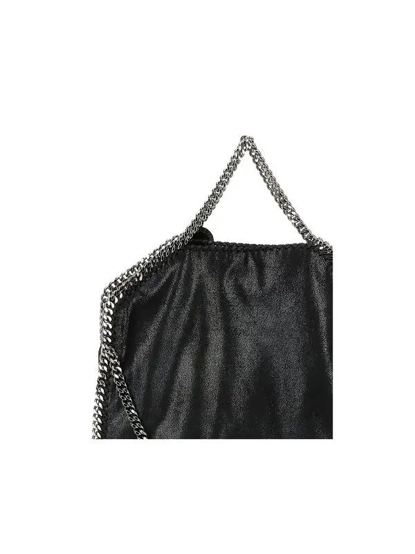 Stella McCartney Falabella Fold Over Tote Handbag - Black