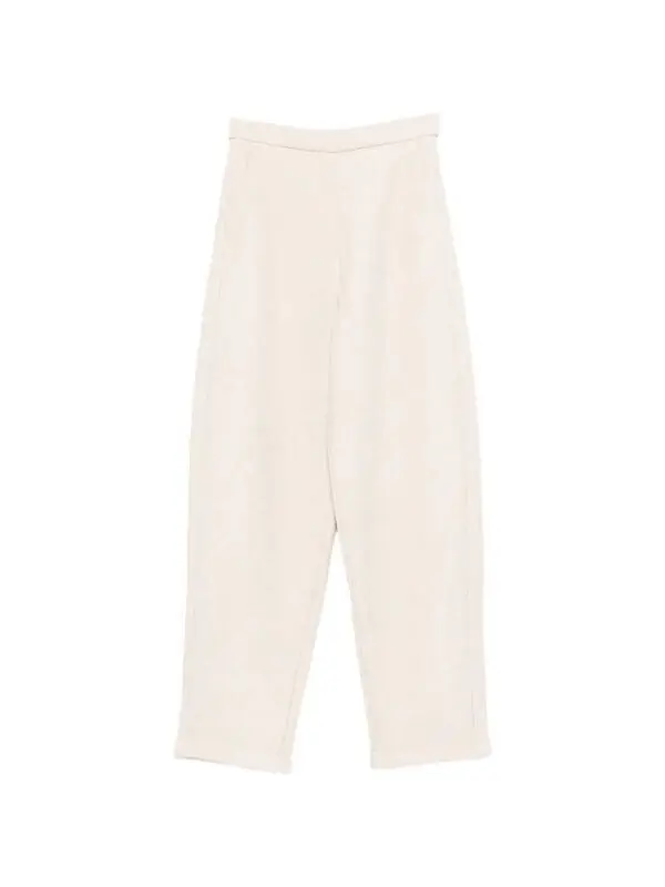 Max Mara Embossed Cotton Blend Trousers - Multicolor