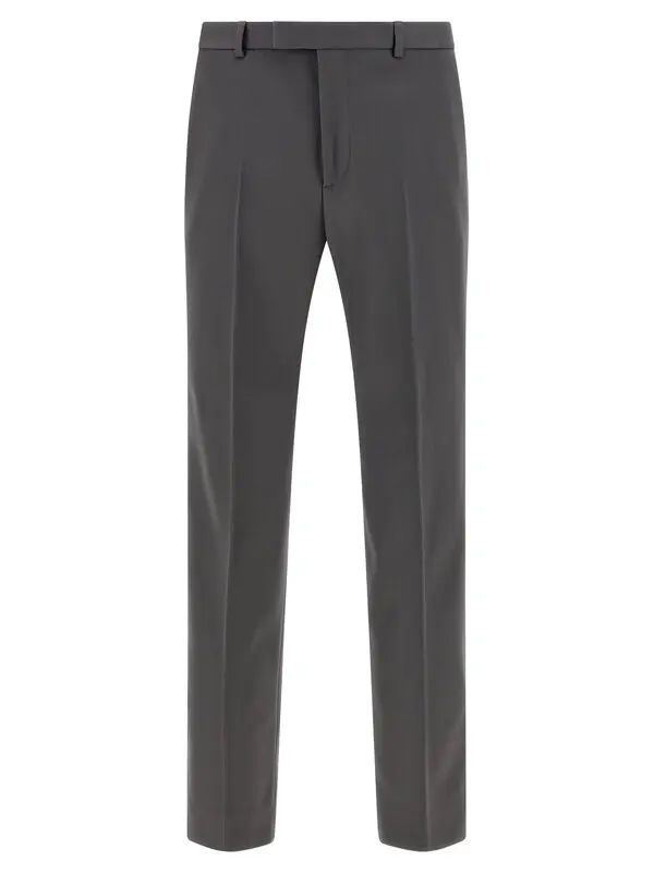 Gucci Tailored Wool Satin Trousers - Gray