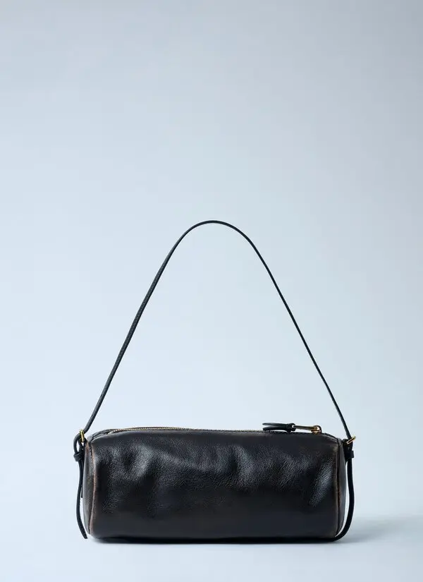Miu Miu Leather Logo Motif Shoulder Bag