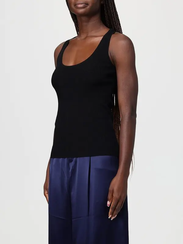 Max Mara Ribbed Tank Top - Black