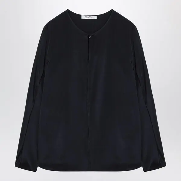 Max Mara Silk-blend Blouse - Blue