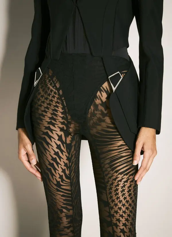 MUGLER Buckled Tailored Blazer With Side Cut-outs