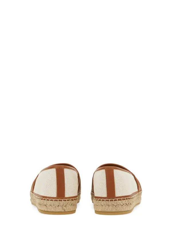 Gucci Cross Gg Canvas And Leather Espadrilles