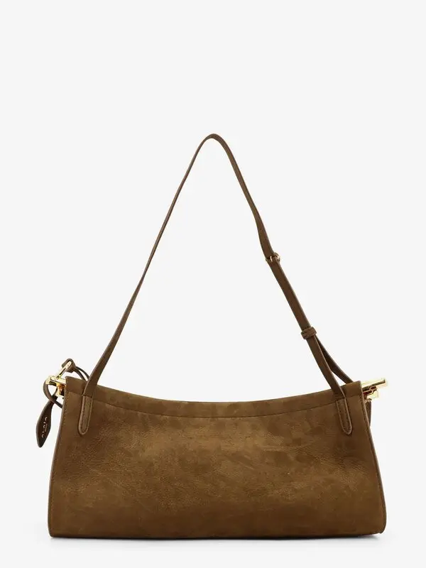 Alaïa East West Shoulder Bag In Suede