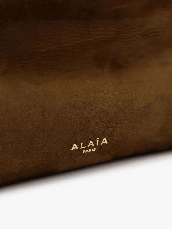 Alaïa East West Shoulder Bag In Suede