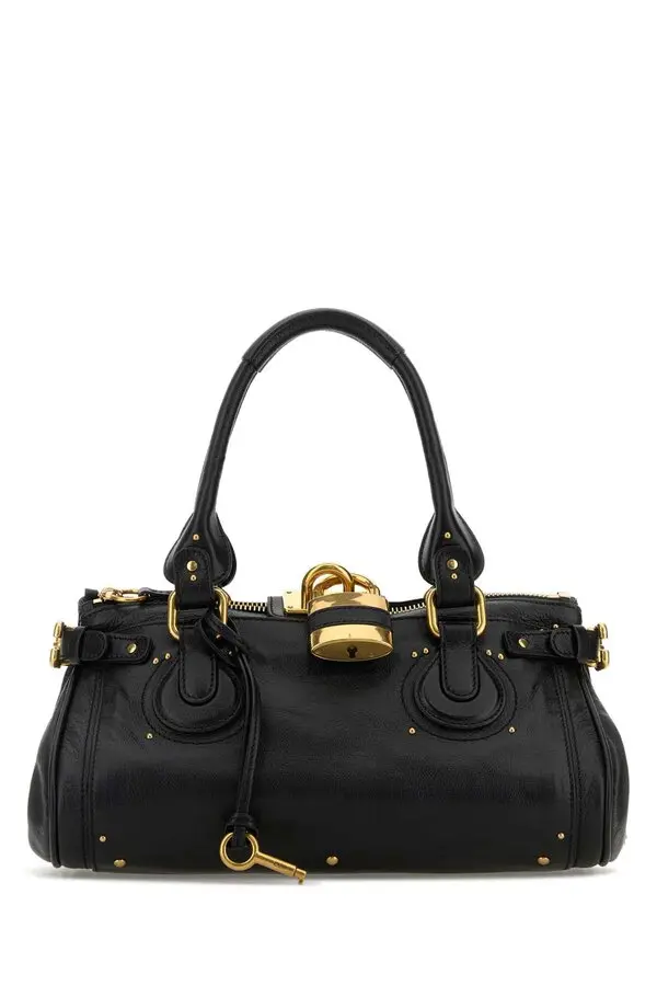 Chloé Leather Paddington Shoulder Bag - Black