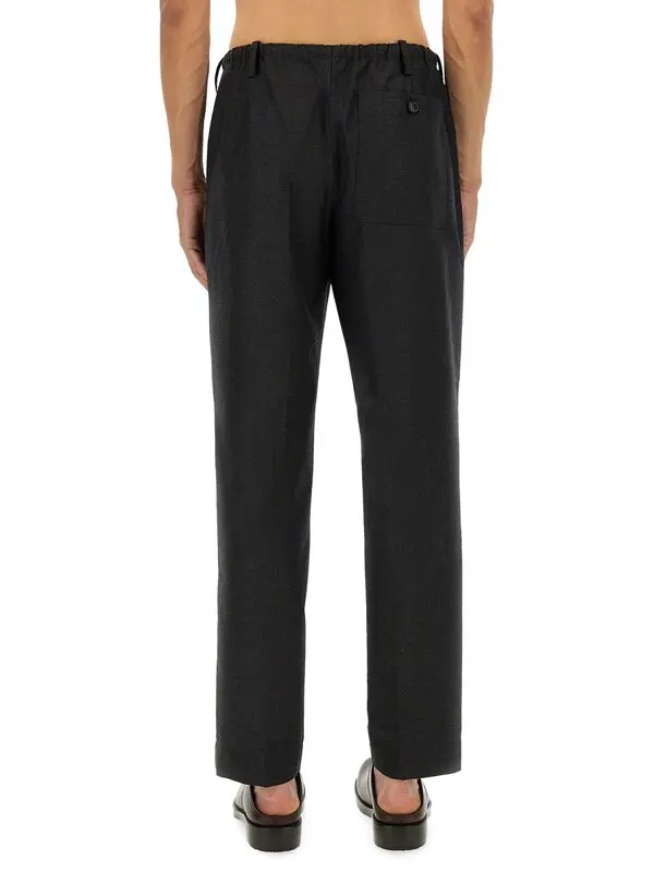 Dries Van Noten Wool Trousers - Gray