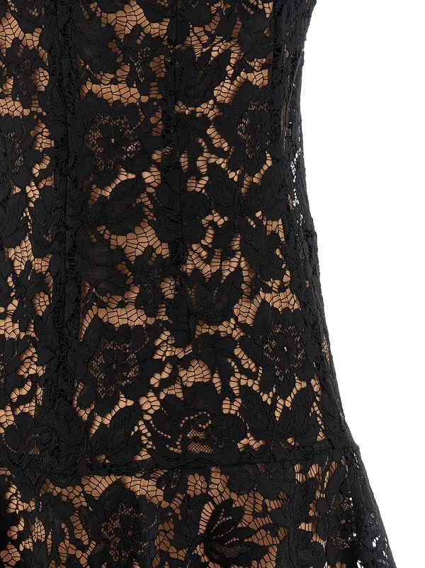 SELF-PORTRAIT Lace Crystal Mini Dress